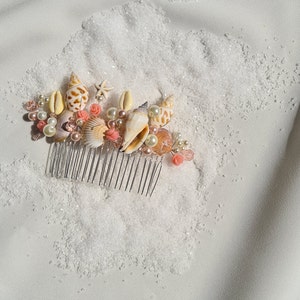 Shells Hair Comb, Beach Headpiece, Seashell Haircomb, Shells Hair Halo ...
