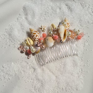 Shells Hair Comb, Beach Headpiece, Seashell Haircomb, Shells Hair Halo ...