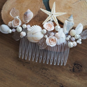 Shells Hair Comb Seashell Headpiece Starfish Beach Hairpiece - Etsy