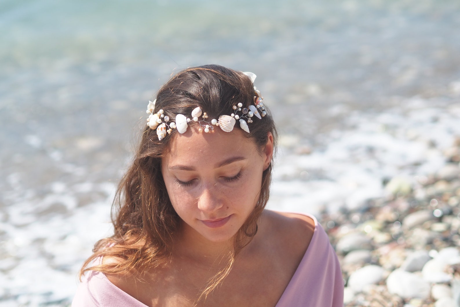 Beach Seashell Headpiece Beach Wedding Hair Accessory Shell - Etsy
