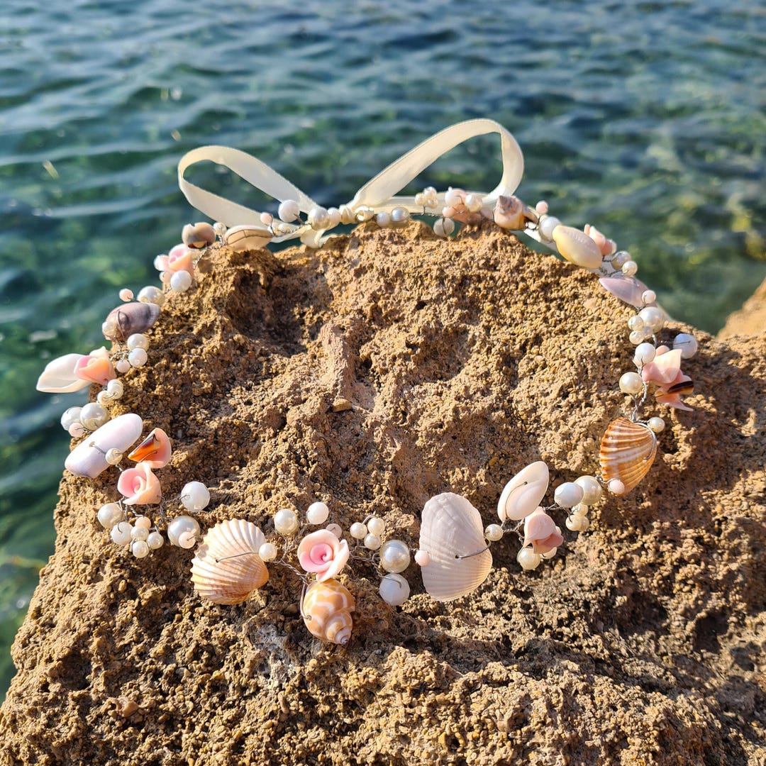 Beach Hair Vine, Seashell Headpiece, Beach Crown, Mermaid Hairpiece ...