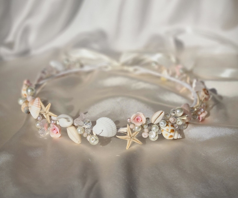 Beach Wedding Hair Accessory Bridal Seashell Headpiece Mermaid - Etsy