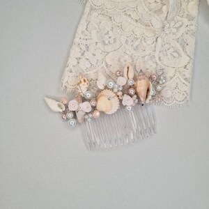 Bohemian Beach Hair Comb, Seashell Haircomb, Shells Hair Halo, Beach ...