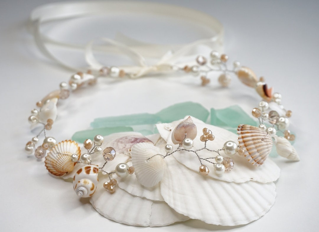 Beach Seashell Headpiece Beach Wedding Hair Accessory Shell - Etsy