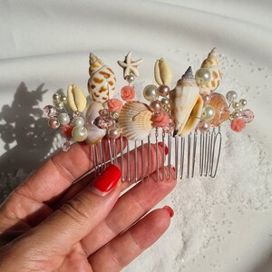 Seahells Hair Comb, Beach Headpiece, Seashell Haircomb, Shells Hair ...