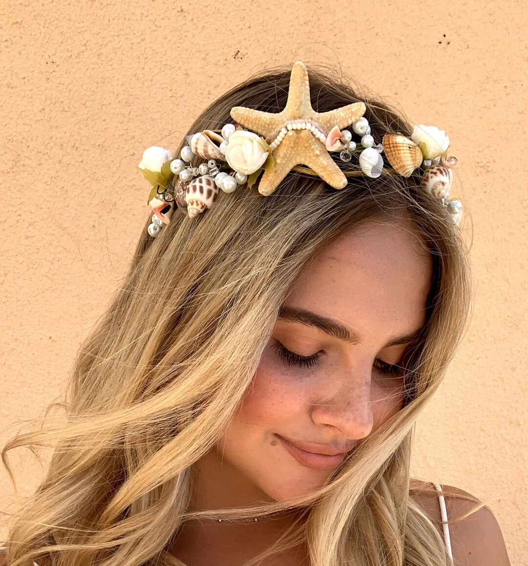 Beach Tiara, Seashell Headpiece, Shells Hair Accessory, Tropical ...