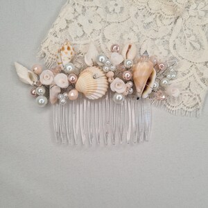 Bohemian Beach Hair Comb, Seashell Haircomb, Shells Hair Halo, Beach ...