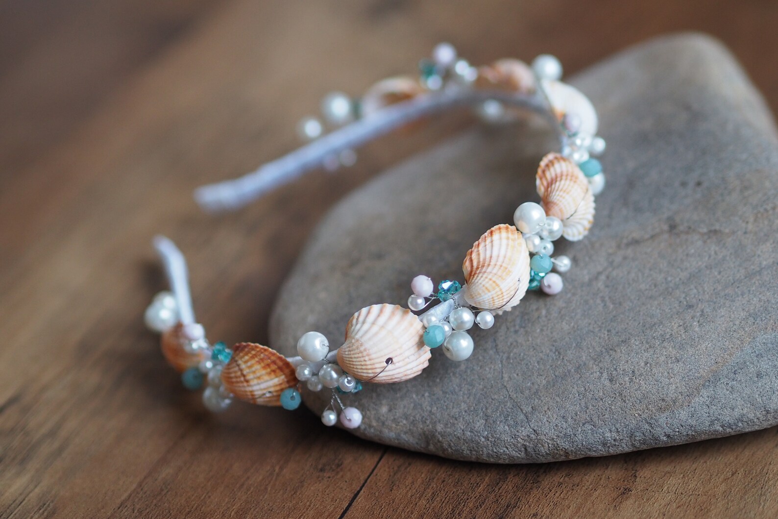 Seashells Headpiece Bridal Shells Crown Pearl Tiara Wedding | Etsy