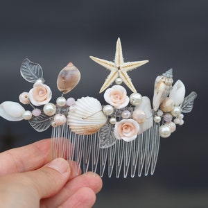 Shells Hair Comb Seashell Headpiece Starfish Beach Hairpiece - Etsy