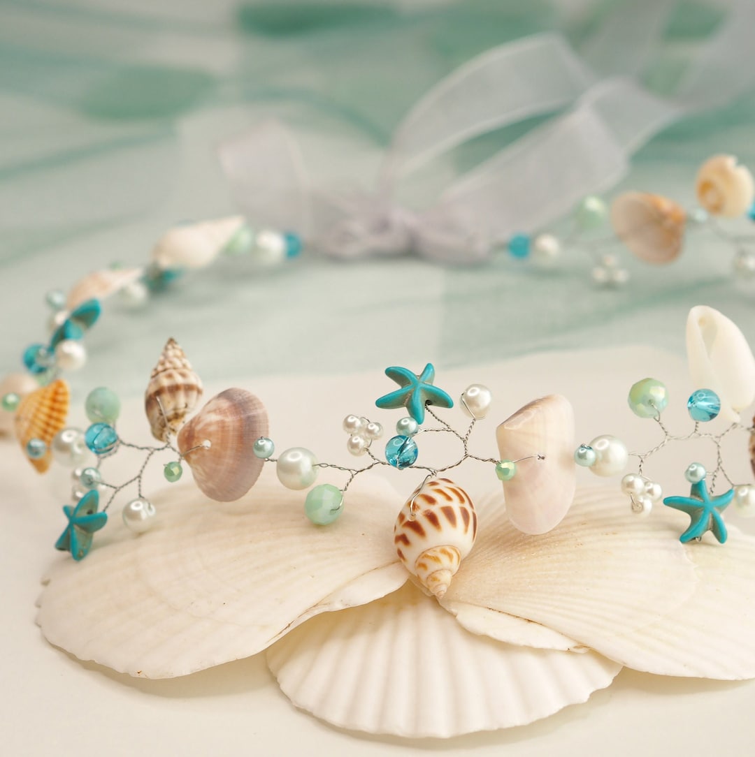 Beach Seashells Headpiece Starfish Hair Accessory Shells - Etsy