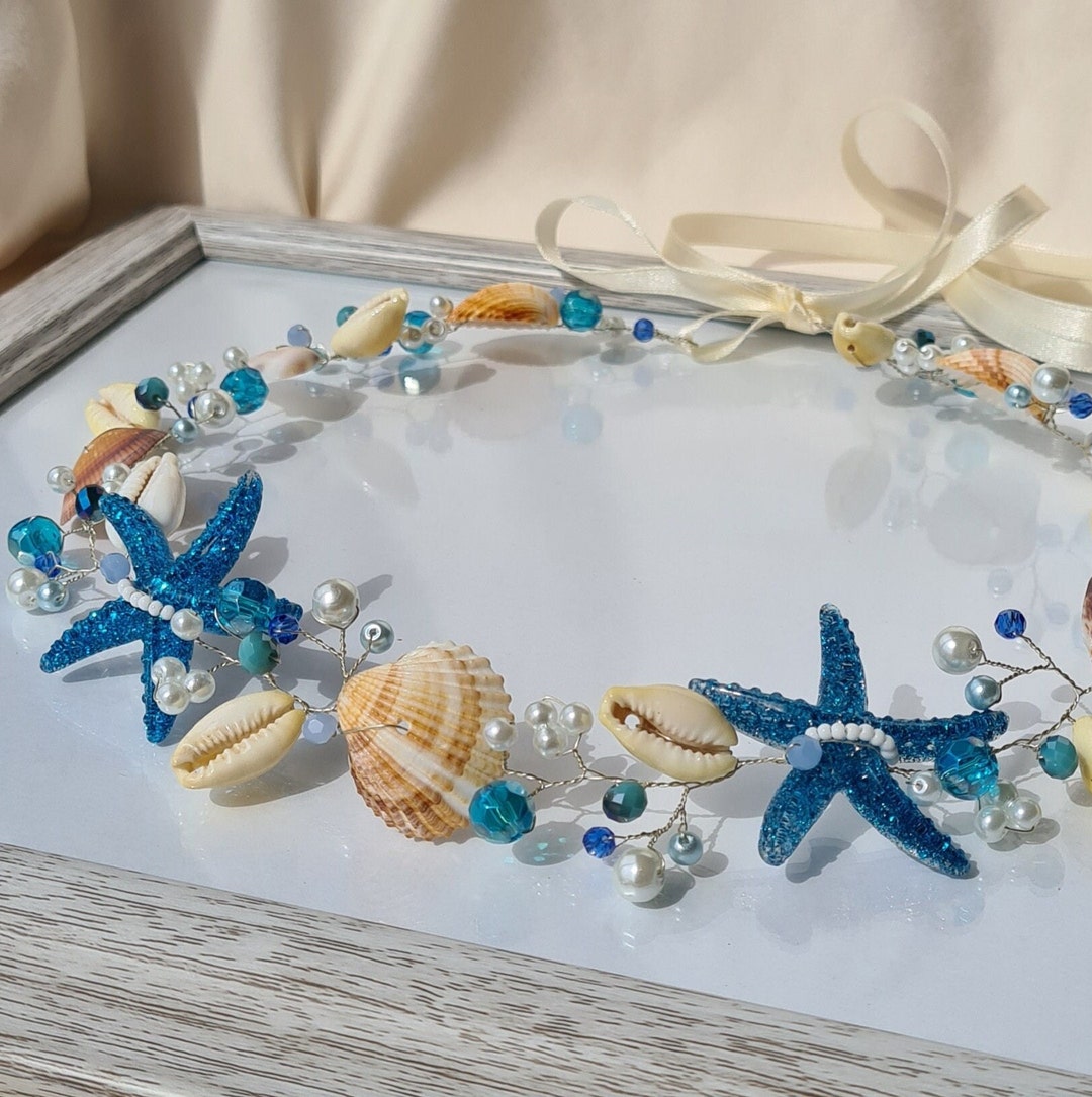Seashells Headpiece, Nautical Hair Accessory, Mermaid Hair Vine, Shells ...