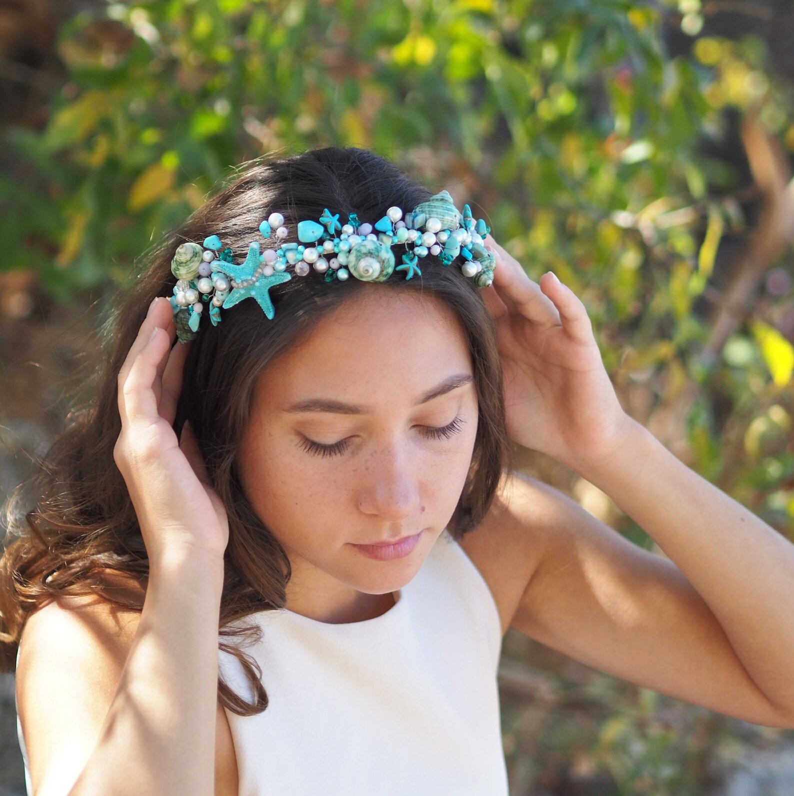 Mermaid Crown Seashell Tiara Starfish Headband Shell - Etsy