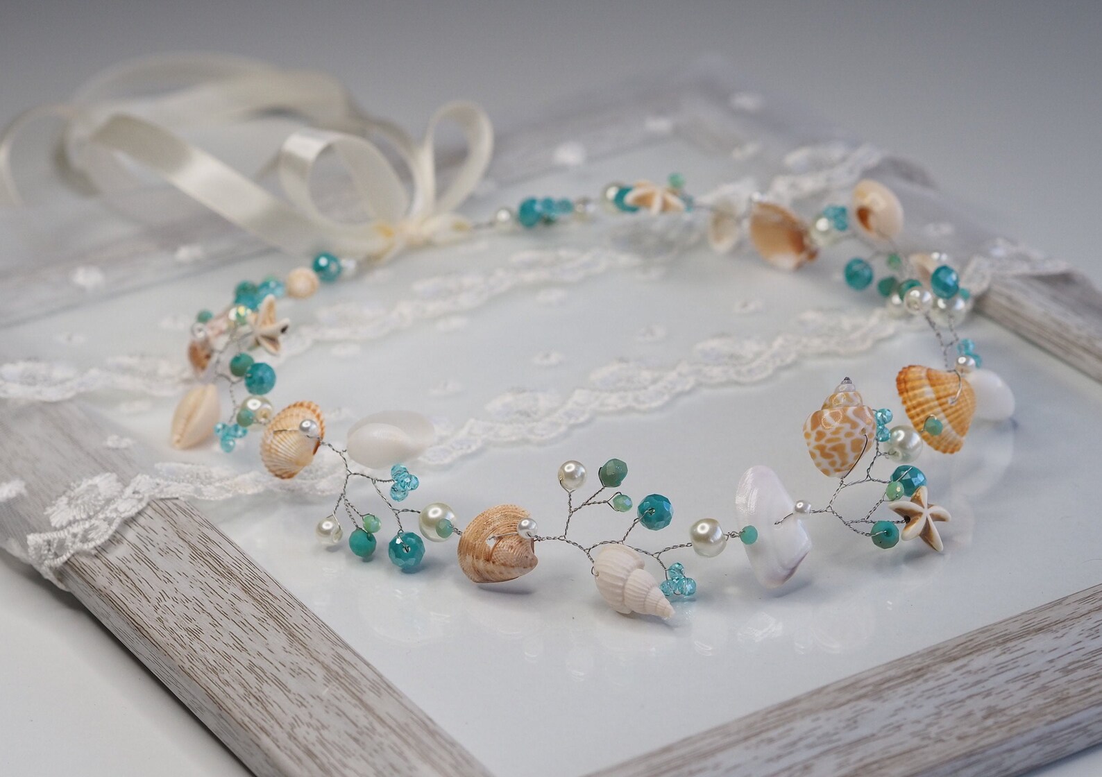 Beach Seashell Headpiece Beach Wedding Hair Vine Shells - Etsy