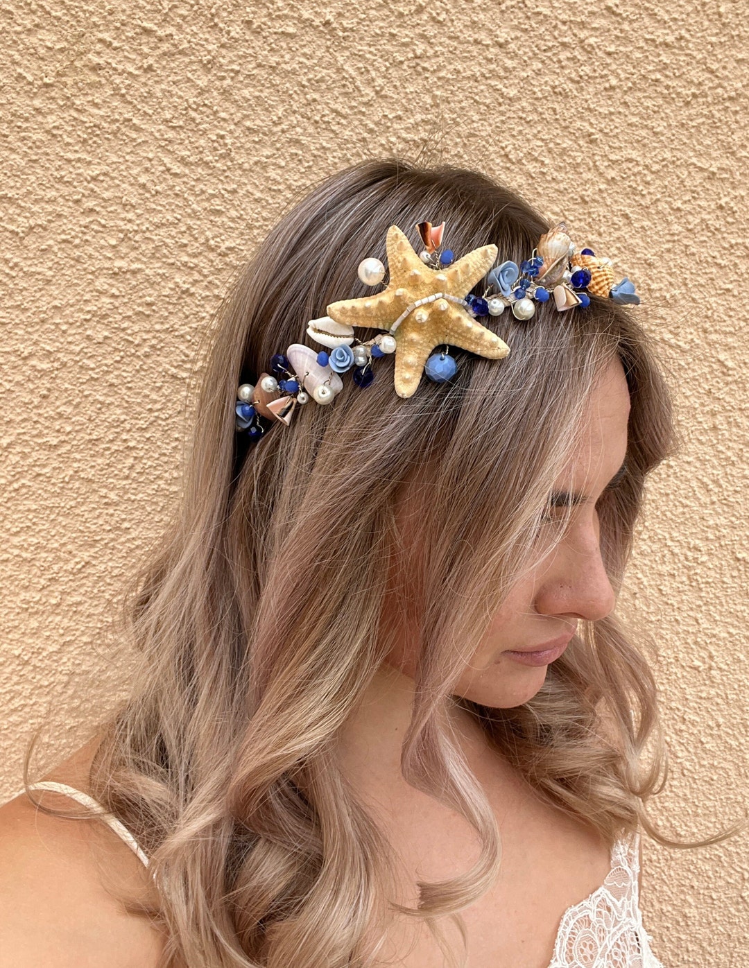 Beach Tiara Seahells Headpiece Mermaid Headband Shells - Etsy