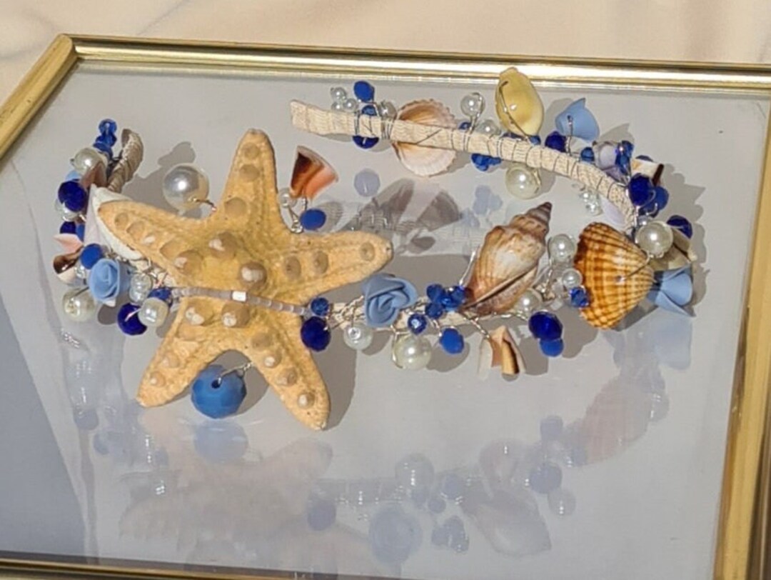 Mermaid Tiara, Seashell Head Wreath, Beach Wedding Hair Accessory ...