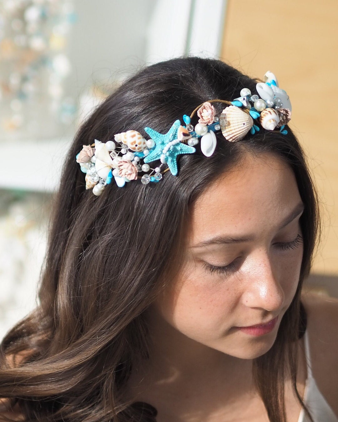 Seashell Hair Accessory, Starfish Headband, Mermaid Crown, Shells Hair ...