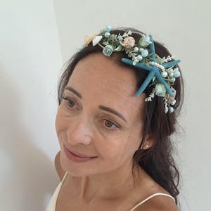 Beach Bridal Tiara, Wedding Shells Headpiece, Mermaid Headband ...