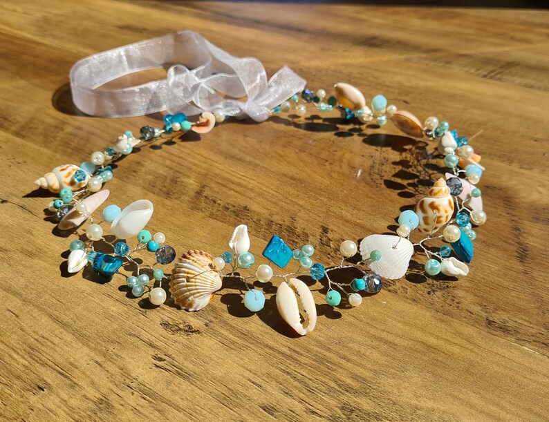 Seashell Headpiece Nautical Wedding Hair Accessories Mermaid - Etsy