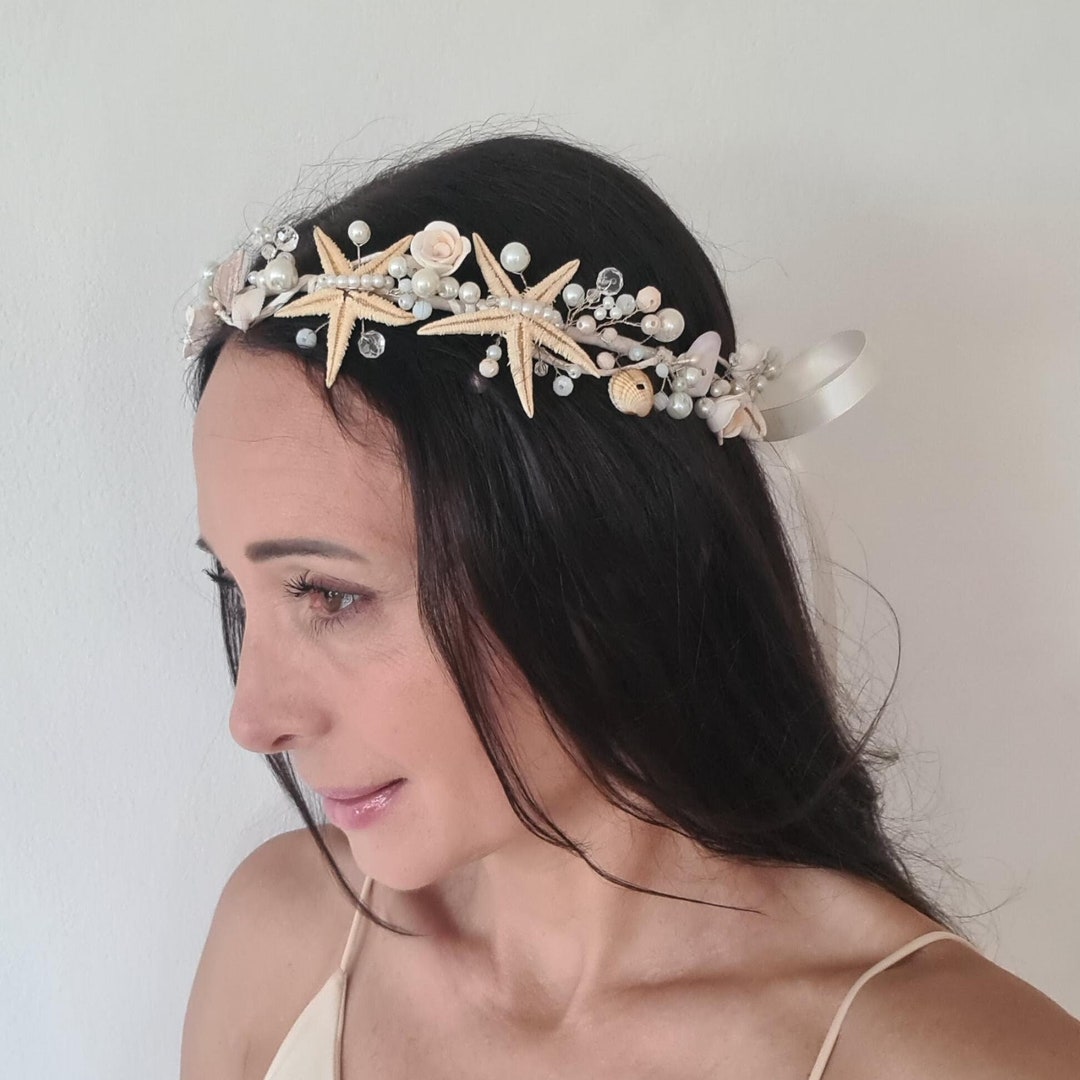 Seashell Headpiece, Starfish Crown, Beach Wedding Accessory, Mermaid ...