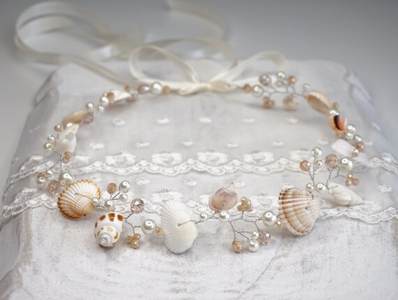 Beach Seashell Headpiece Beach Wedding Hair Accessory Shell - Etsy