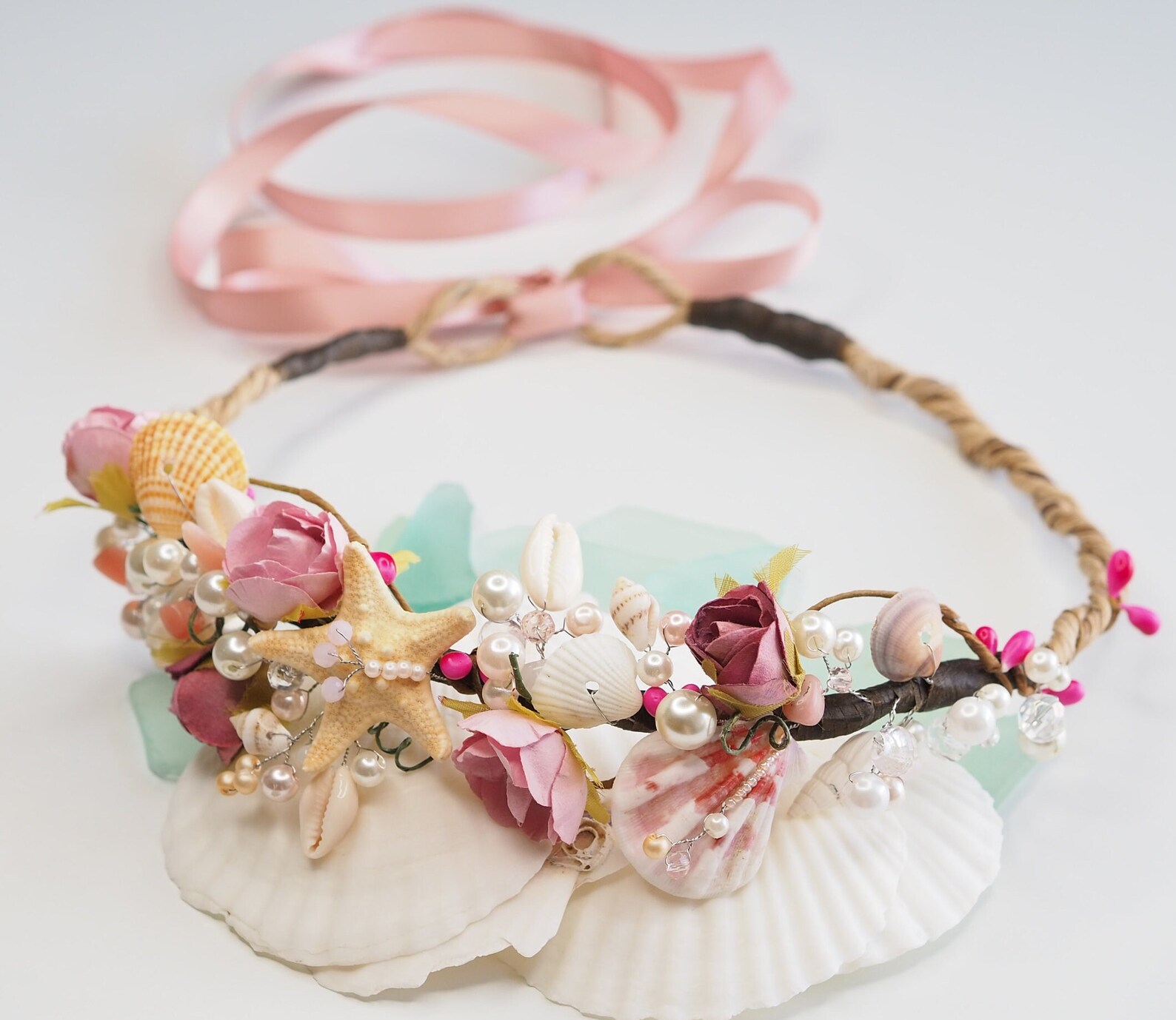 Seashell Headpiece Beach Head Wreath Wedding Seashell Crown - Etsy
