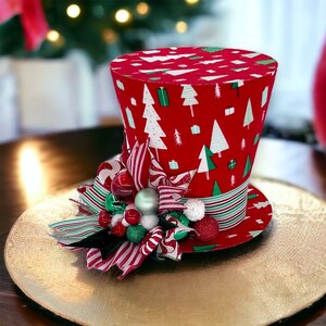 Mint Green and Red Christmas Tree Topper Whimsical Tree Topper ...