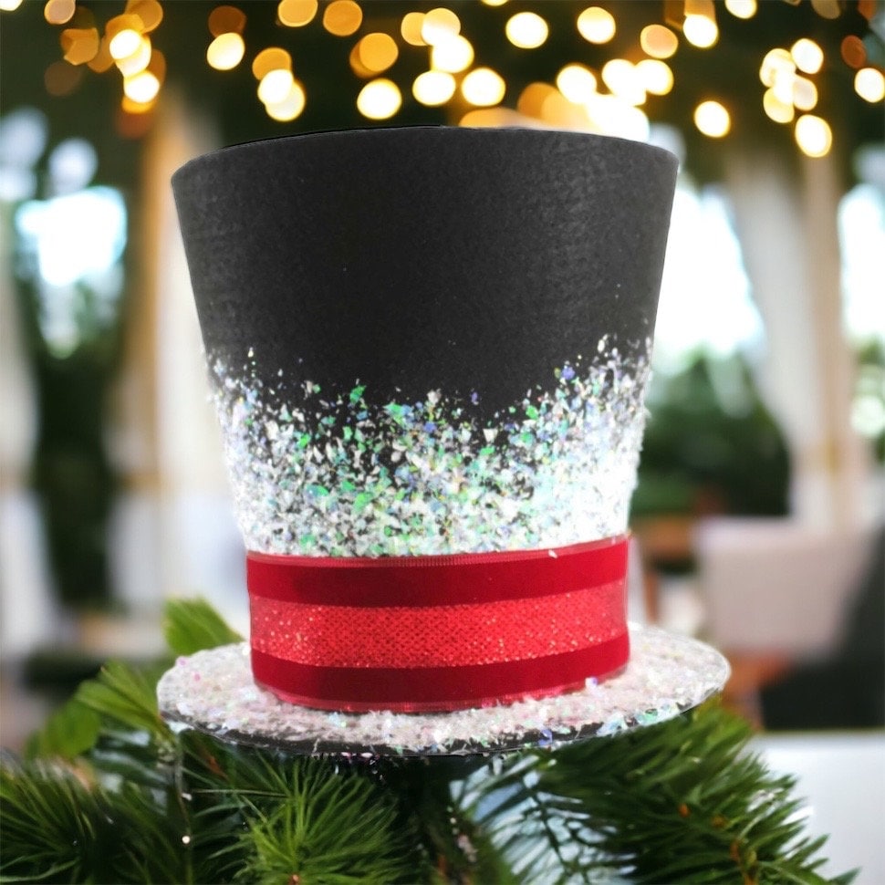 Frosty the snowman Christmas tree topper snowman hat tree topper top ...