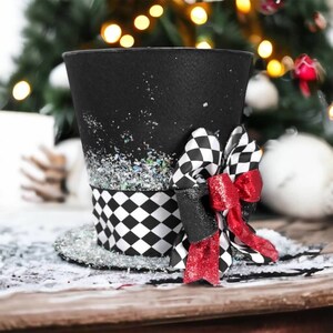 Checkered Jester Hat Christmas Tree Topper: Whimsical Harlequin Decor ...
