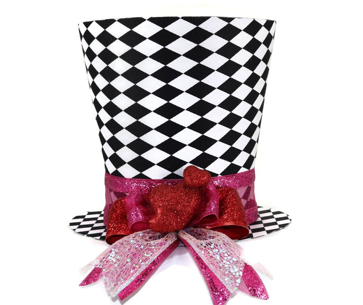 Valentines Day, Valentine decor, Valentines day, Top hat, Hearts, Bow ...