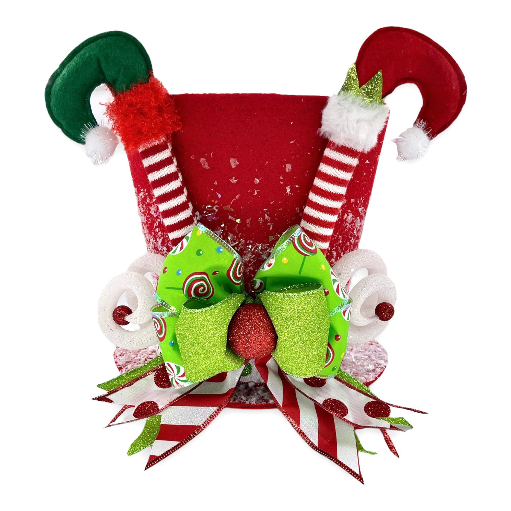 Elf Tree Topper, Elf magical Christmas decoration, Elf shoes and ...