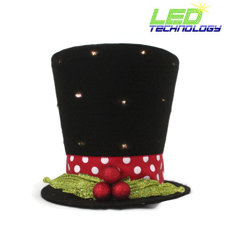 LED battery-operated Light up! Holly and berry frosty the snowman top ...