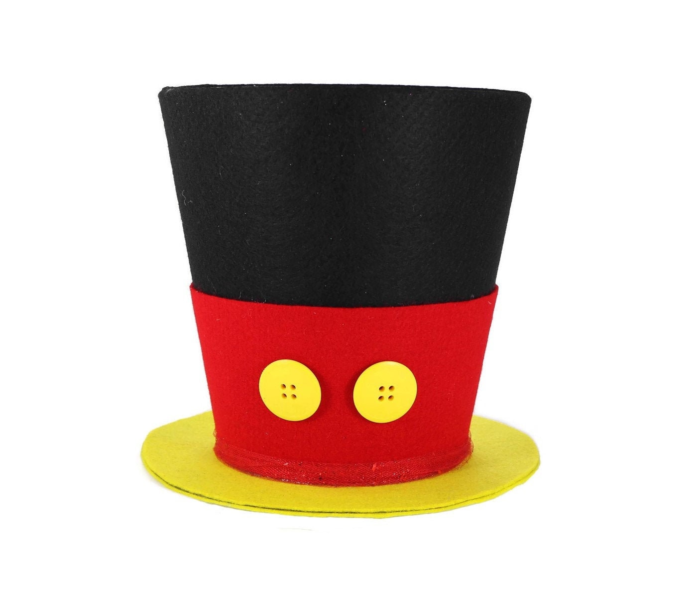 Mickey Mouse top hat,Black red and yellow Mickey Mouse Christmas tree ...