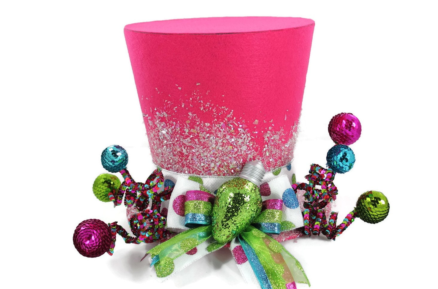 Candy Christmas tree topper,Candy Cane tree topper. Holiday Hat ...