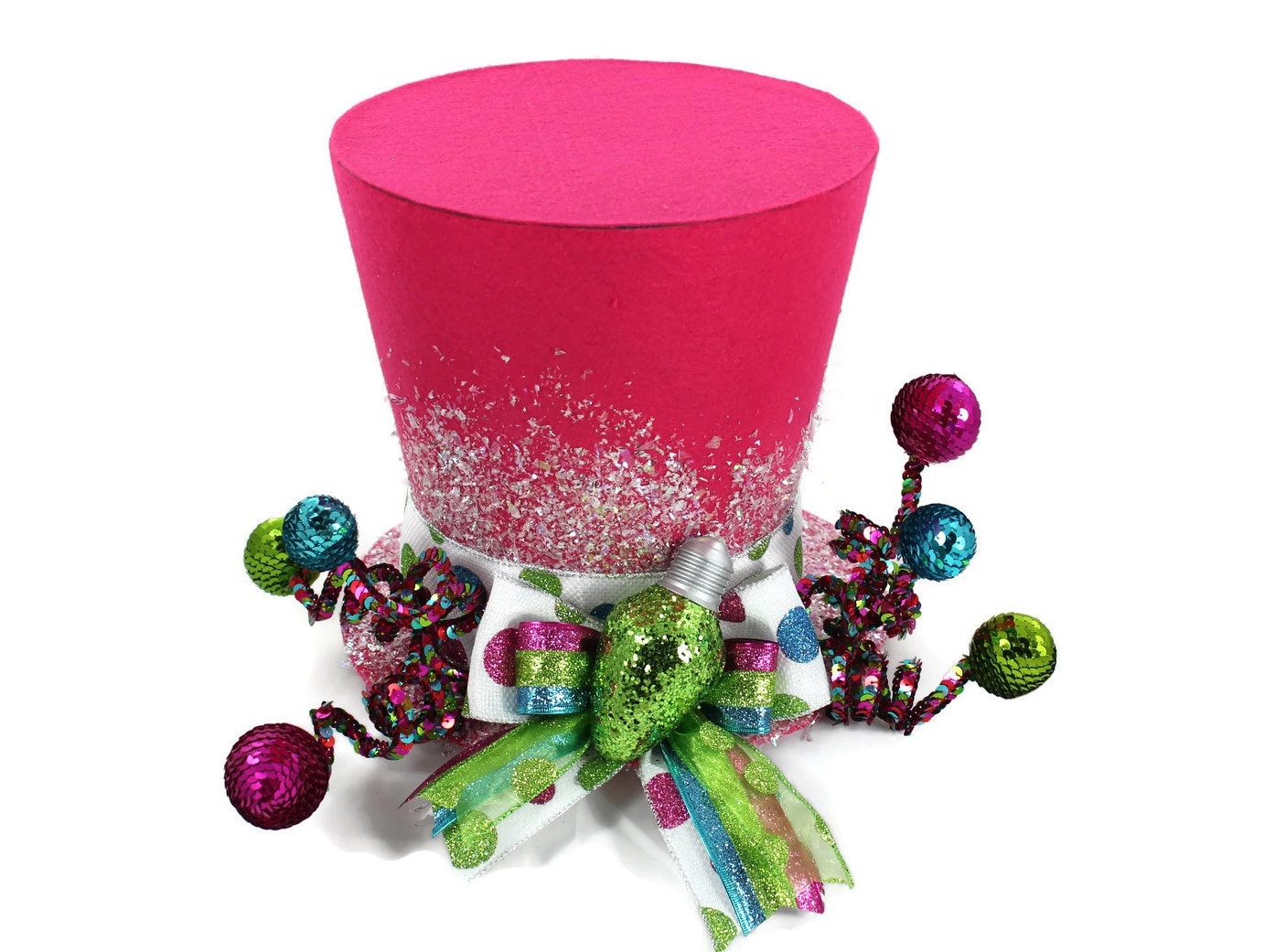 Candy Christmas tree topper,Candy Cane tree topper. Holiday Hat ...