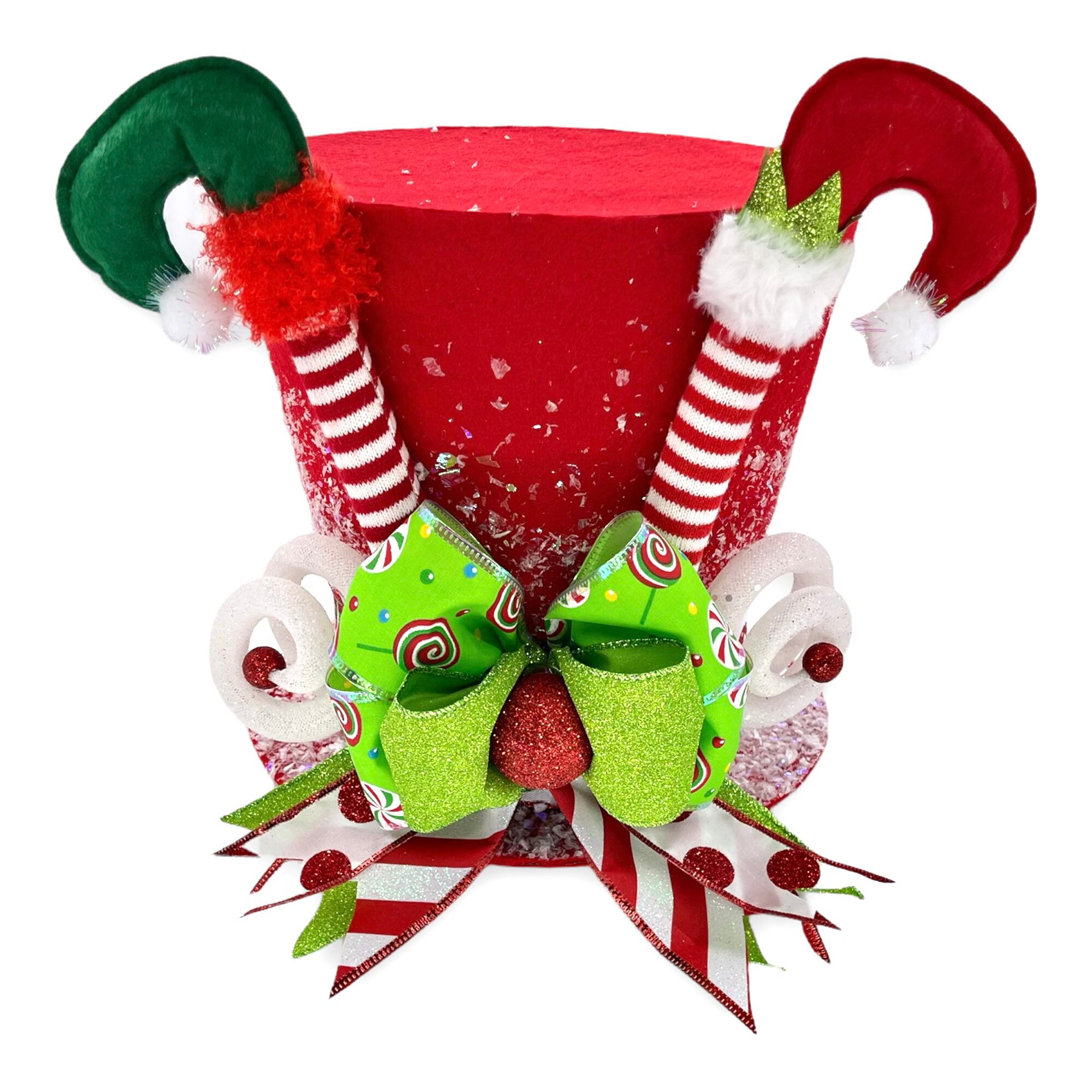 Elf Tree Topper, Elf magical Christmas decoration, Elf shoes and ...