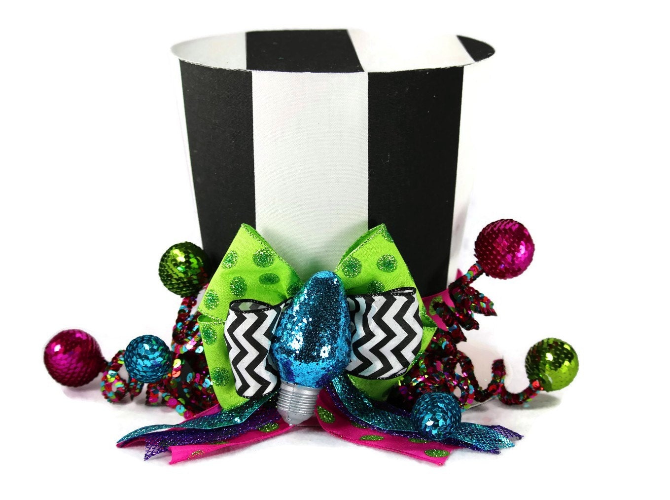 Christmas tree topper ,Top hat tree topper, Christmas table decoration ...