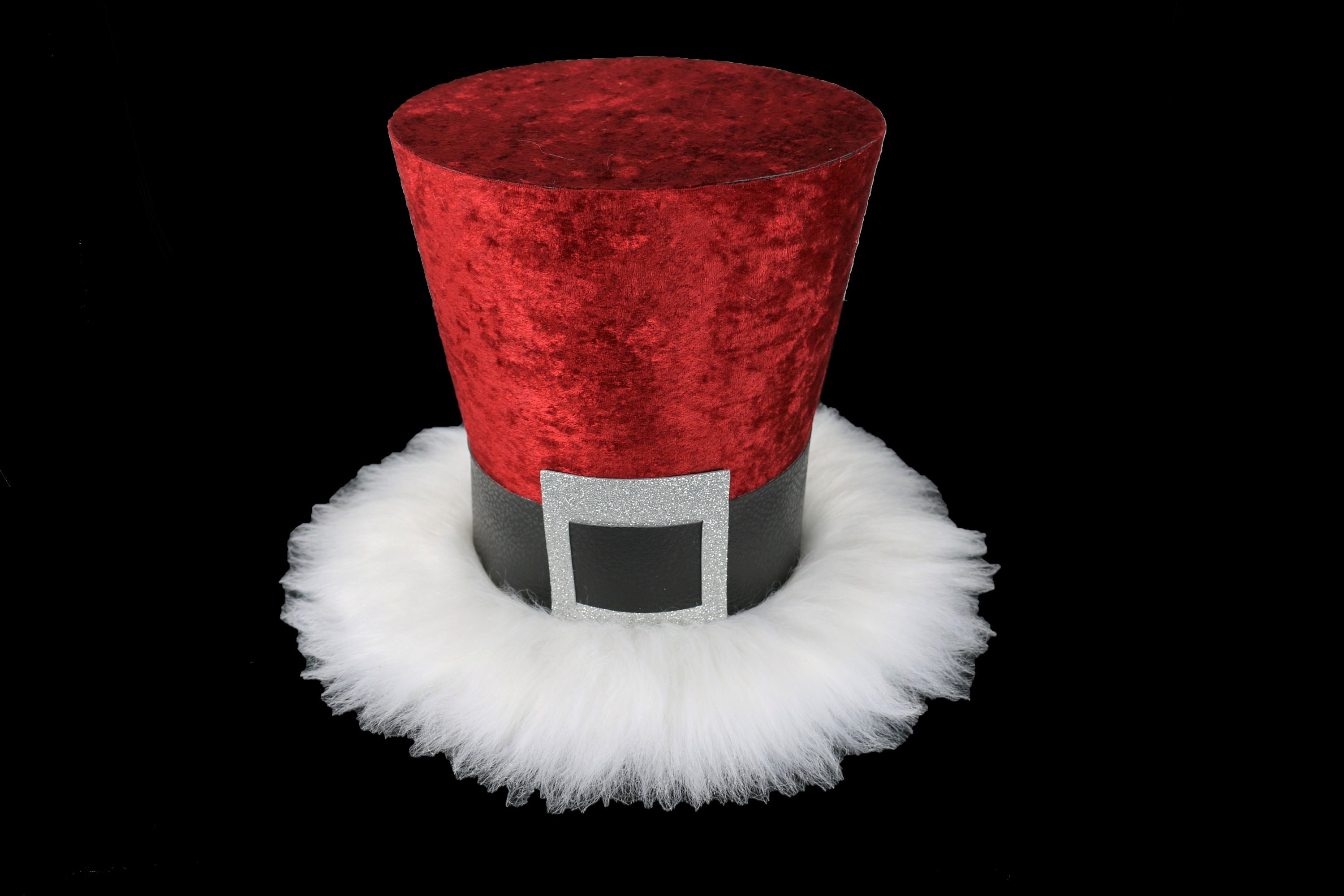 Santa Claus top hat, Christmas Hat, Candy cane, Christmas tree topper ...