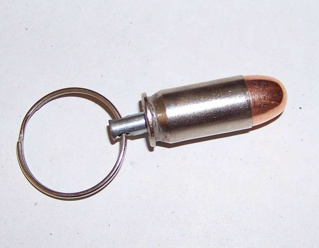 9mm Bullet Key Chain Nickel Total Metal Jacket Zipper Pull Keychain - Etsy