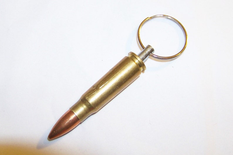 Bullet Key Chain Brass 7.62x39 Ak 47 Ammo Recycled. Brass AK 47 Bullet ...