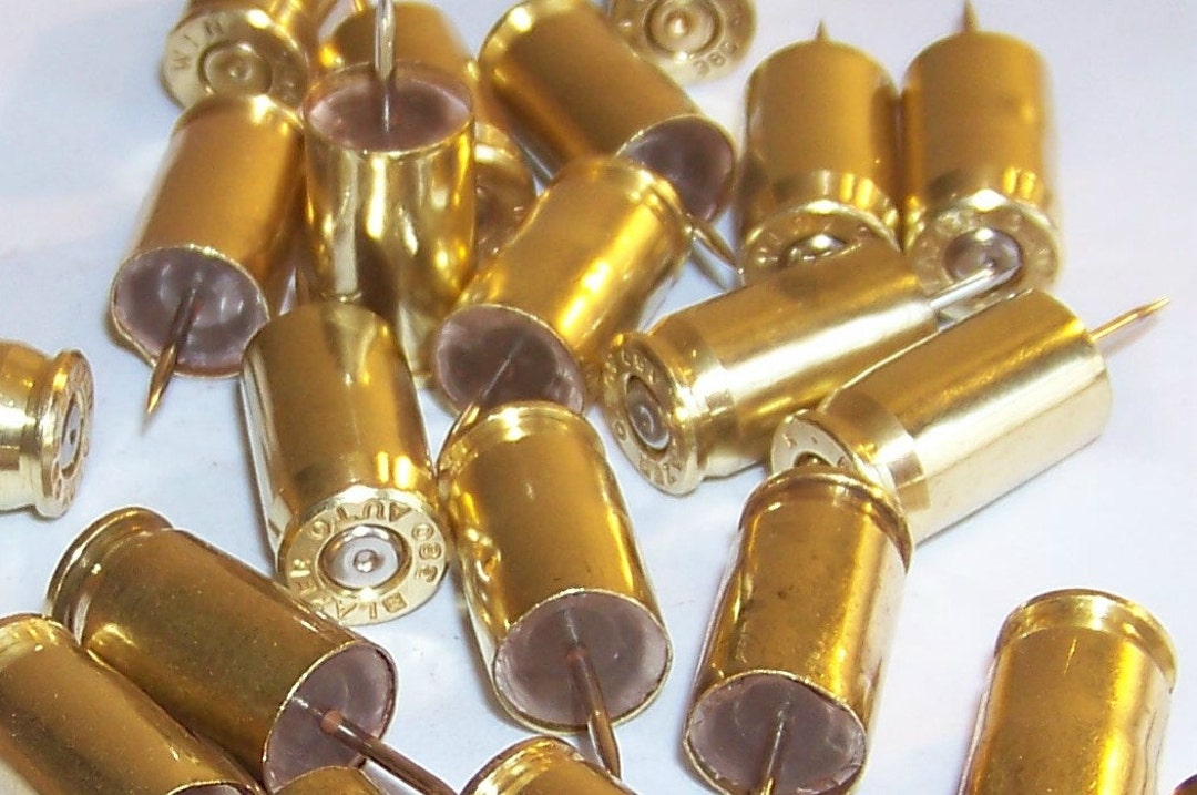 380 Auto Bullet Casing Thumb Tack Set of 10 Brass. .380 Auto - Etsy