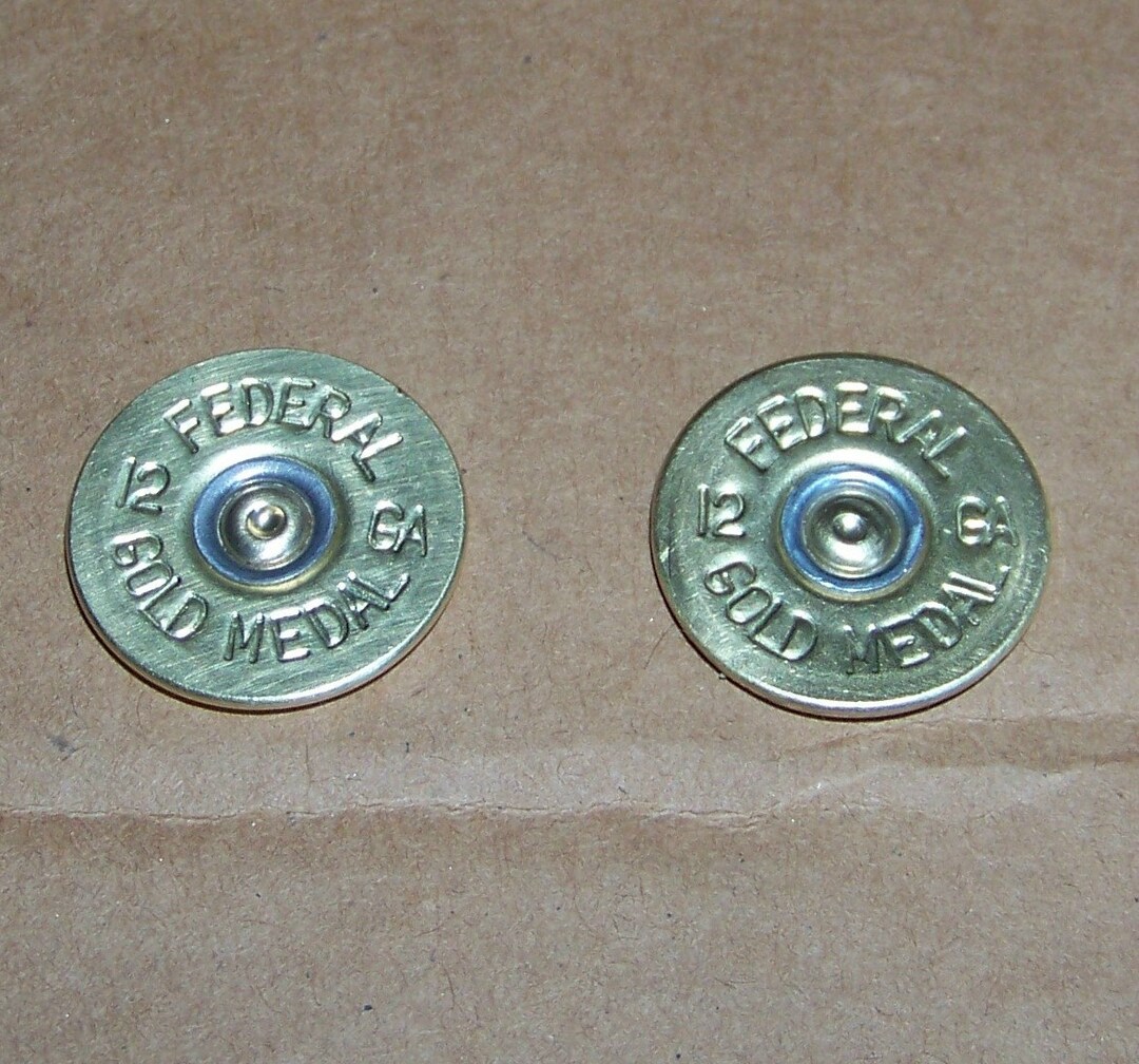 12 Gauge Shotgun Shell Cut Brass Ends (lot of 10) for Jewelry/arts ...