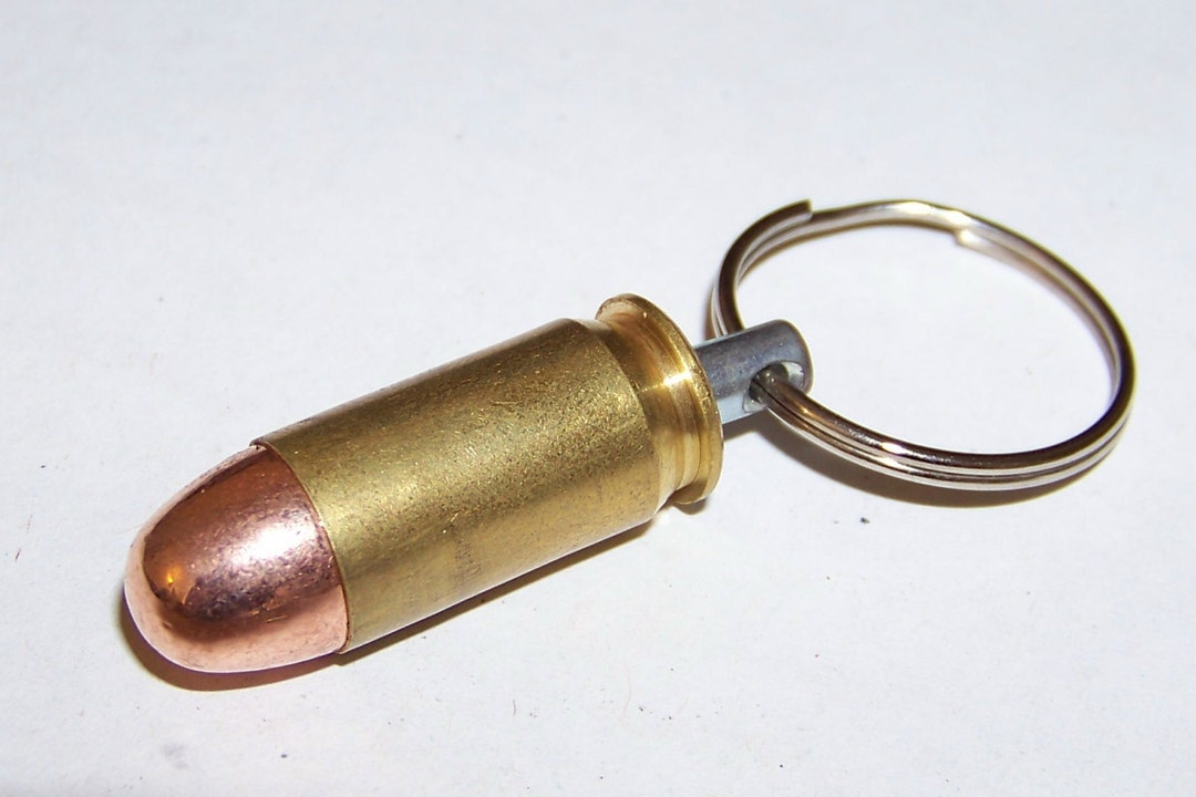 Bullet Key Chain Brass .45 Caliber ACP Recycled. Brass 45 Caliber ...