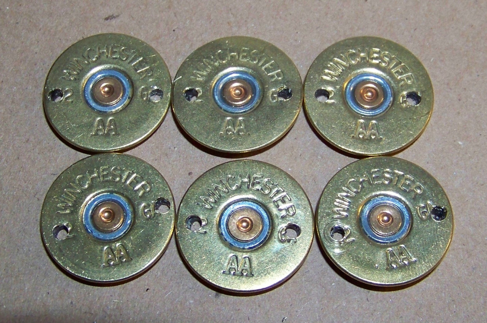 12 Gauge Shotgun Shell Cut and Drilled Brass Ends lot of 10 - Etsy