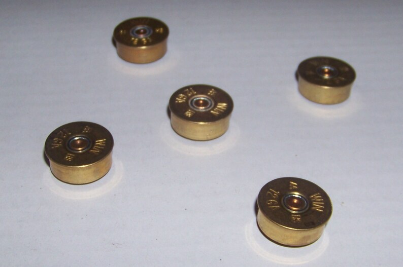 12 Gauge Shotgun Shell Magnets With Brass Heads (lot of 5) Perfect for ...