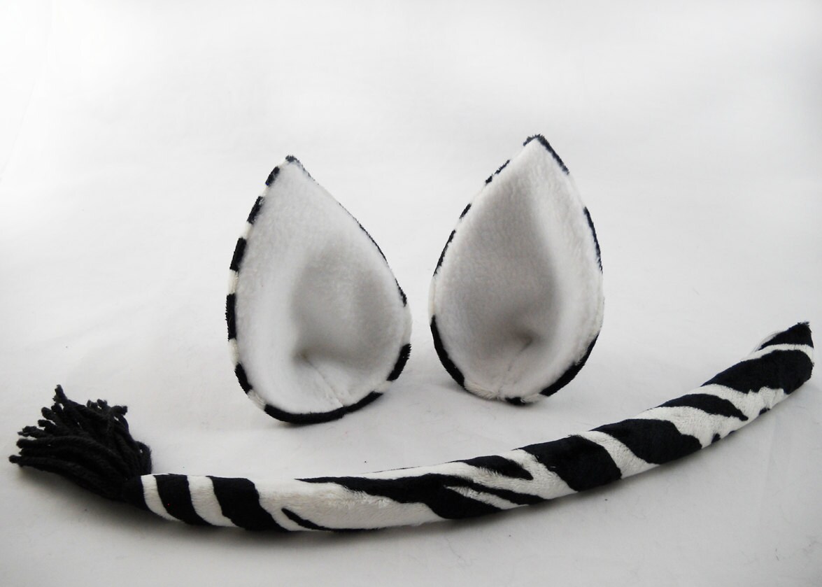Zebra Ears and Tail - Etsy