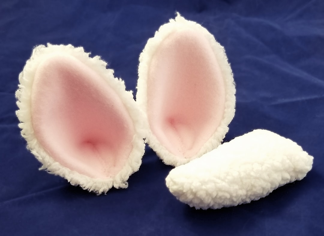 White Lamb Ears and Tail - Etsy