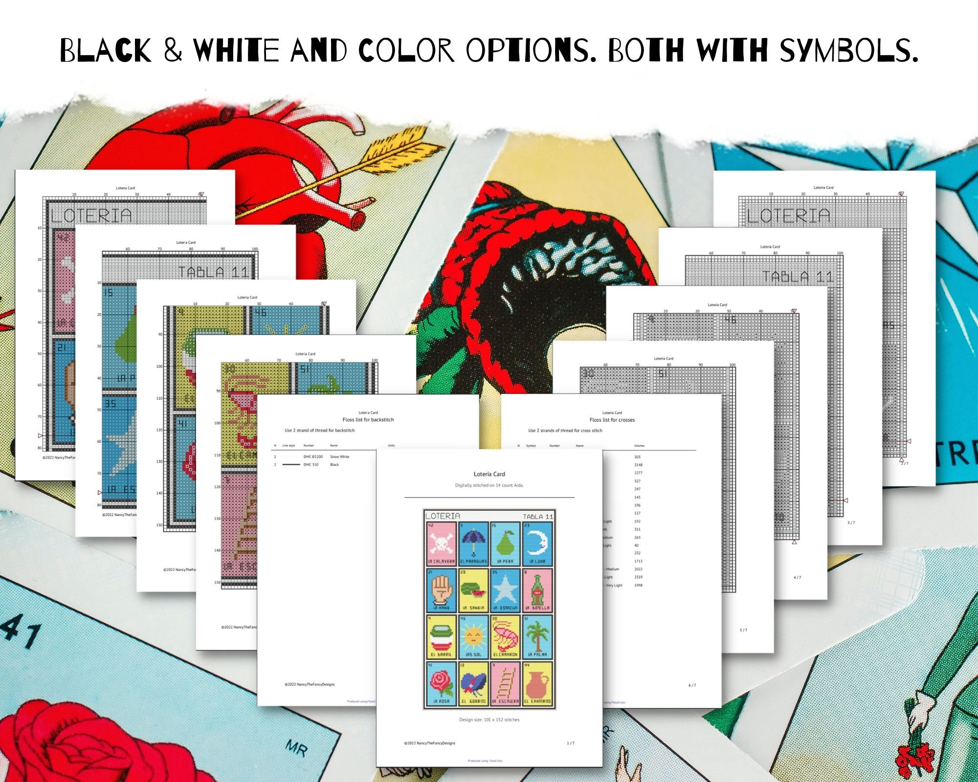 Loteria Card Cross Stitch Pattern | PDF Only - Etsy