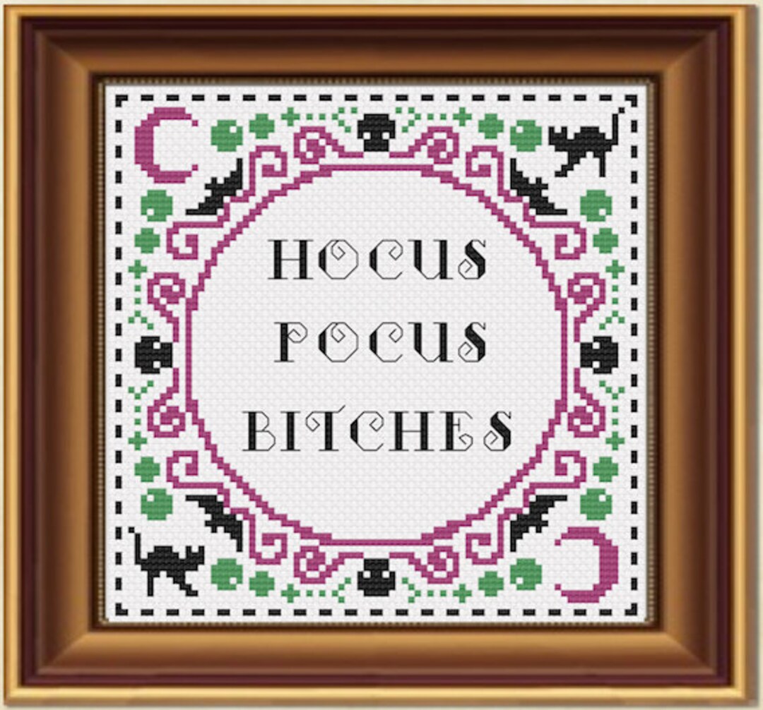 Hocus Pocus B Cross Stitch pattern Only - Etsy