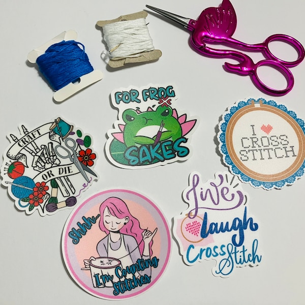 Cross Stitch Label - Etsy