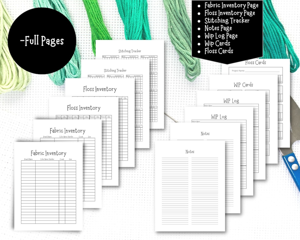 Deluxe Cross Stitch Journal PDF Only - Etsy